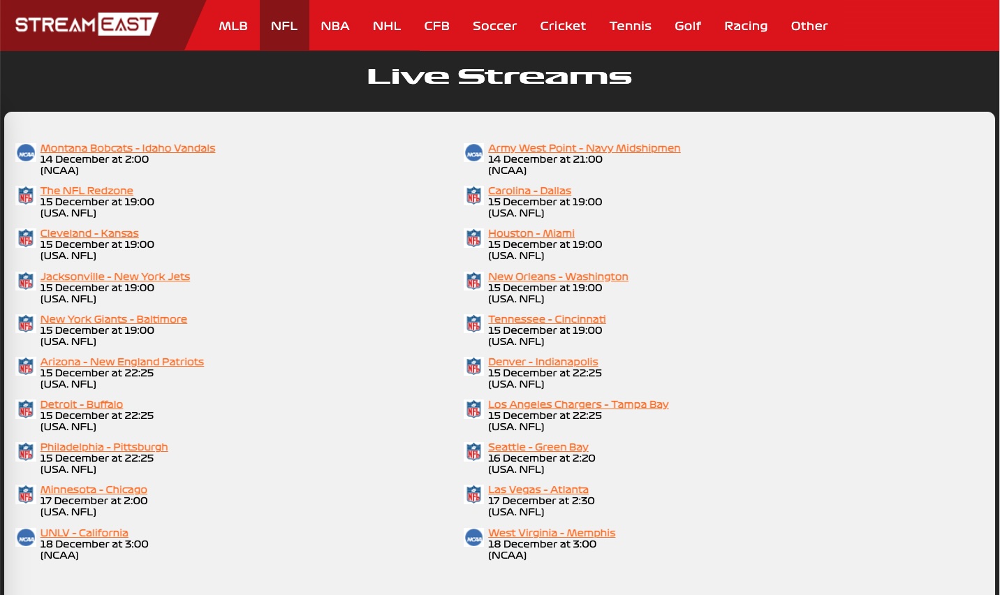 Sportsurge - Official Streams NBA, NFL, NFL, MMA, BOXING